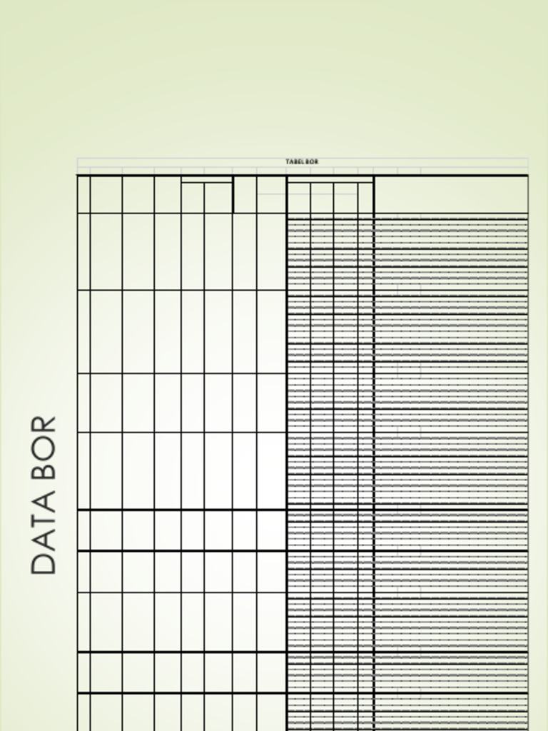 Tabel Bor: Total | PDF