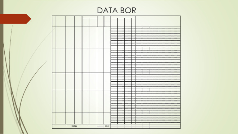 Data Bor: Total | PDF