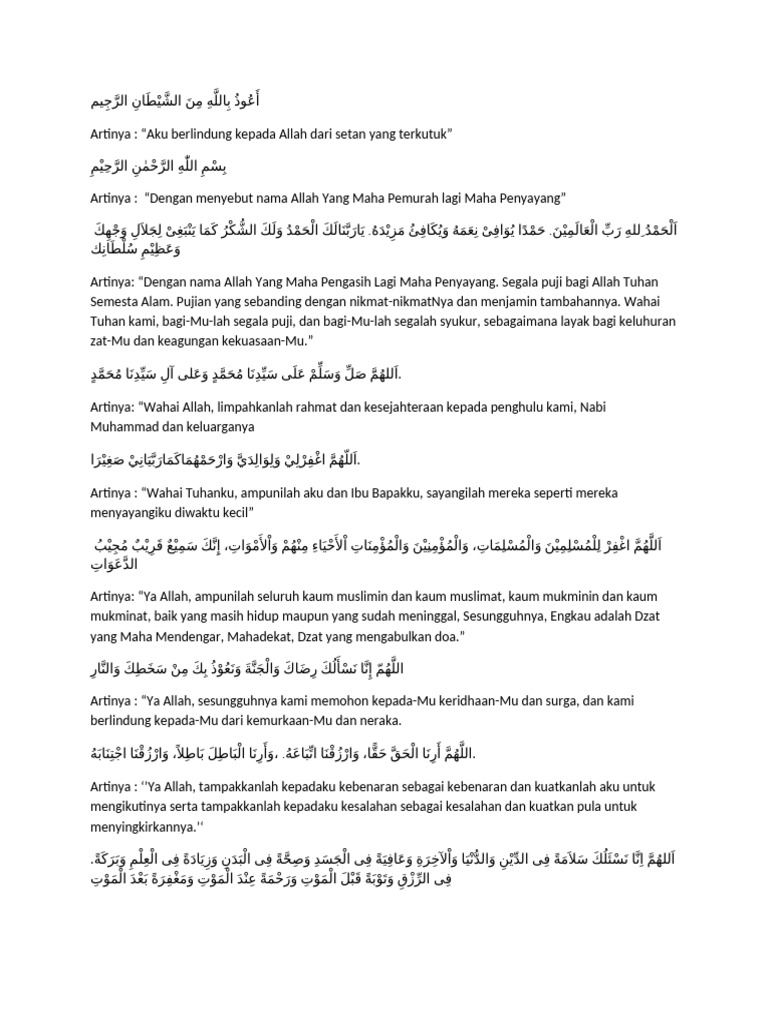 Doa Tugas Fikih | PDF