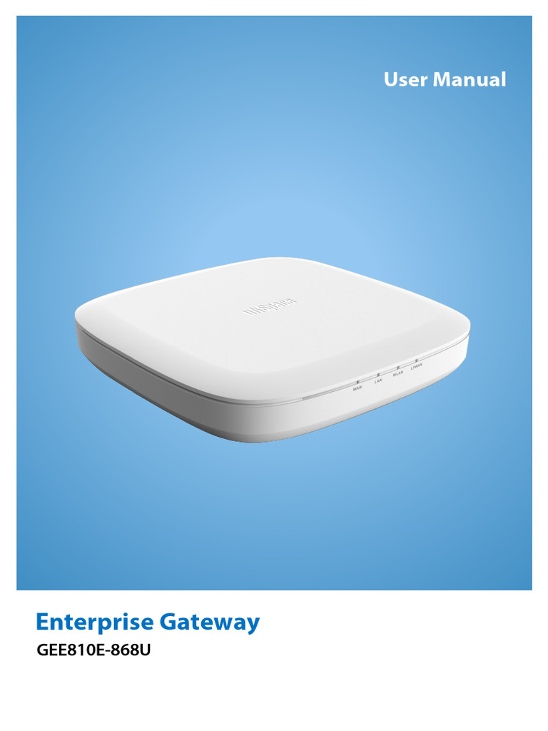 Enterprise Gateway: User Manual | PDF