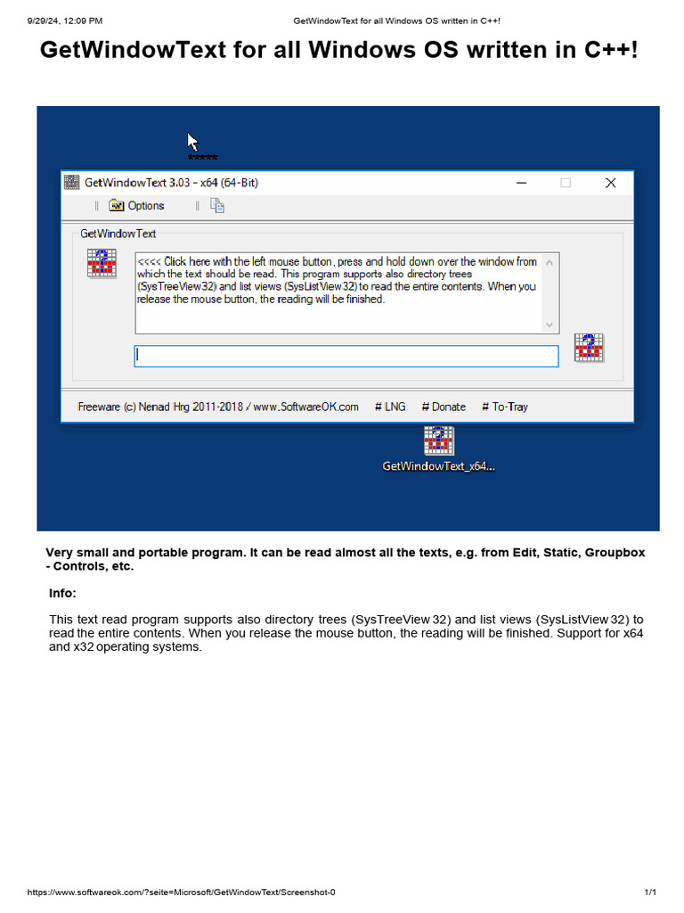 GetWindowText For All Windows OS Written in C++! | PDF | Microsoft ...