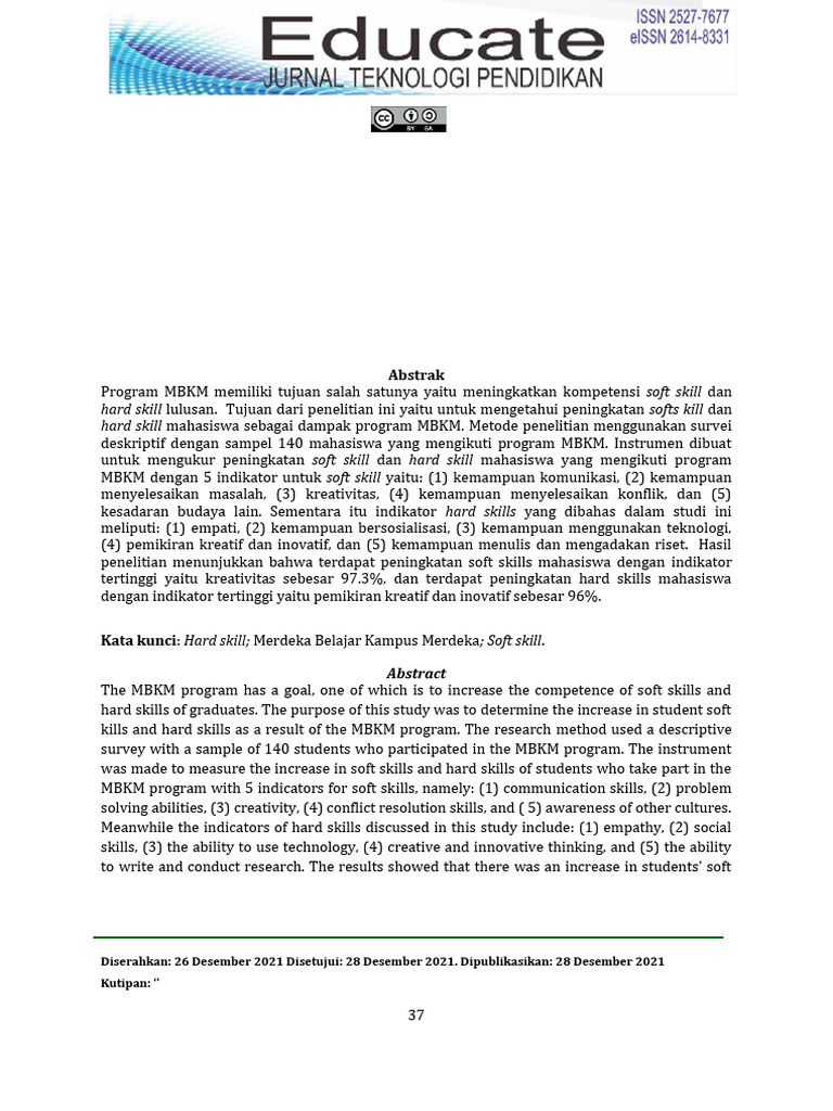 Dampak Program Merdeka Belajar Kampus Merdeka Bagi | PDF