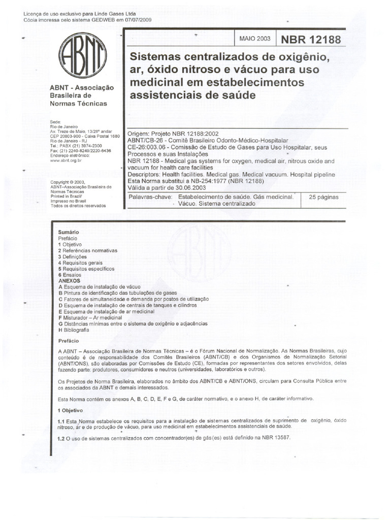 NBR 12188 | PDF