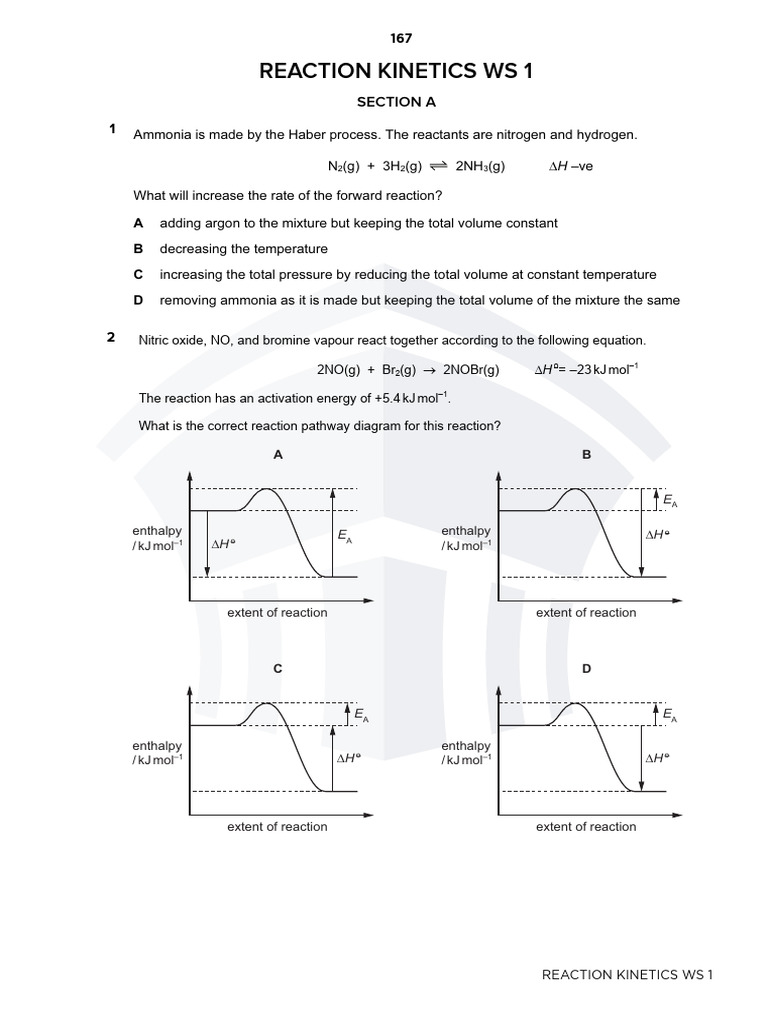 Reaction Kinetics WS | PDF