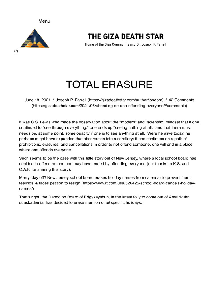 Total Erasure | PDF