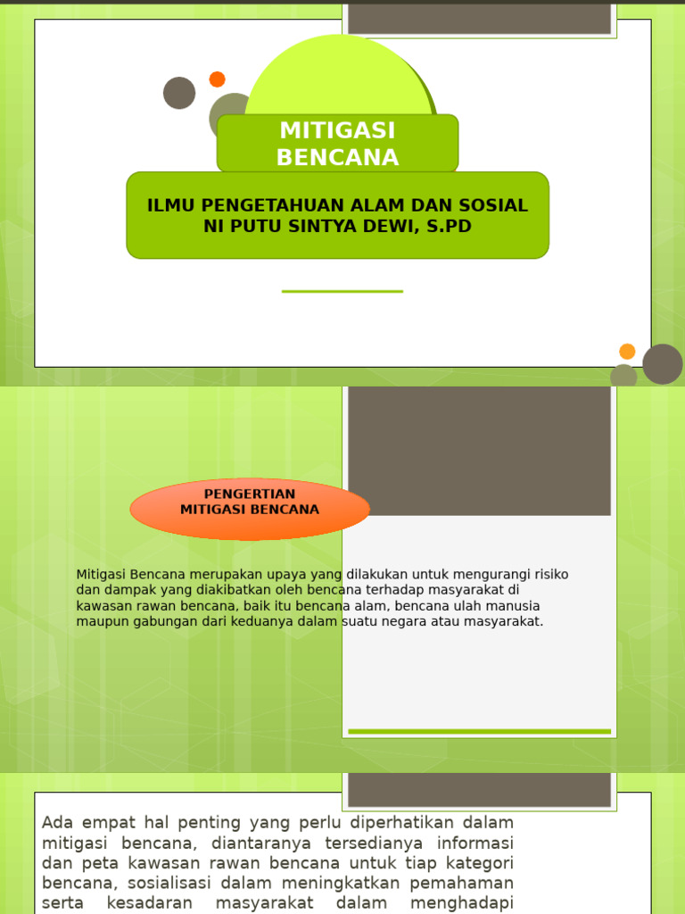 Materi Mitigasi Bencana | PDF