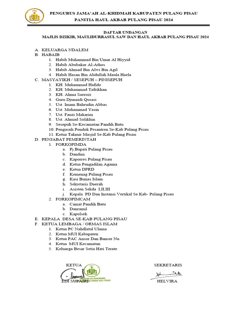 Undangan Siap Cetak Data | PDF