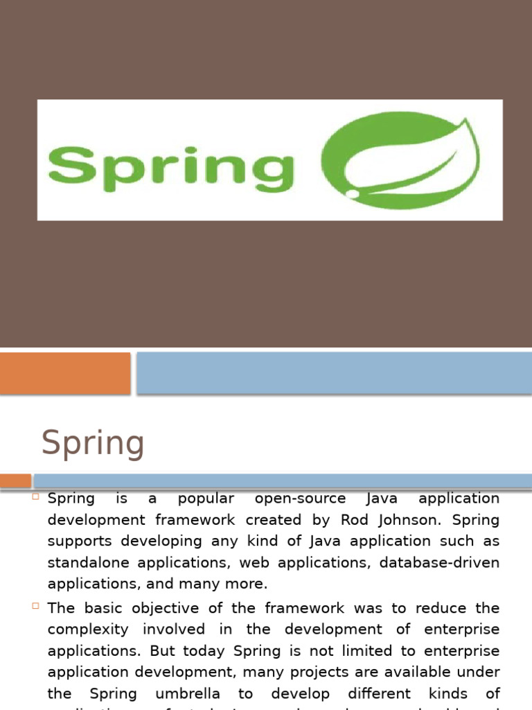 Spring Unit1 | PDF