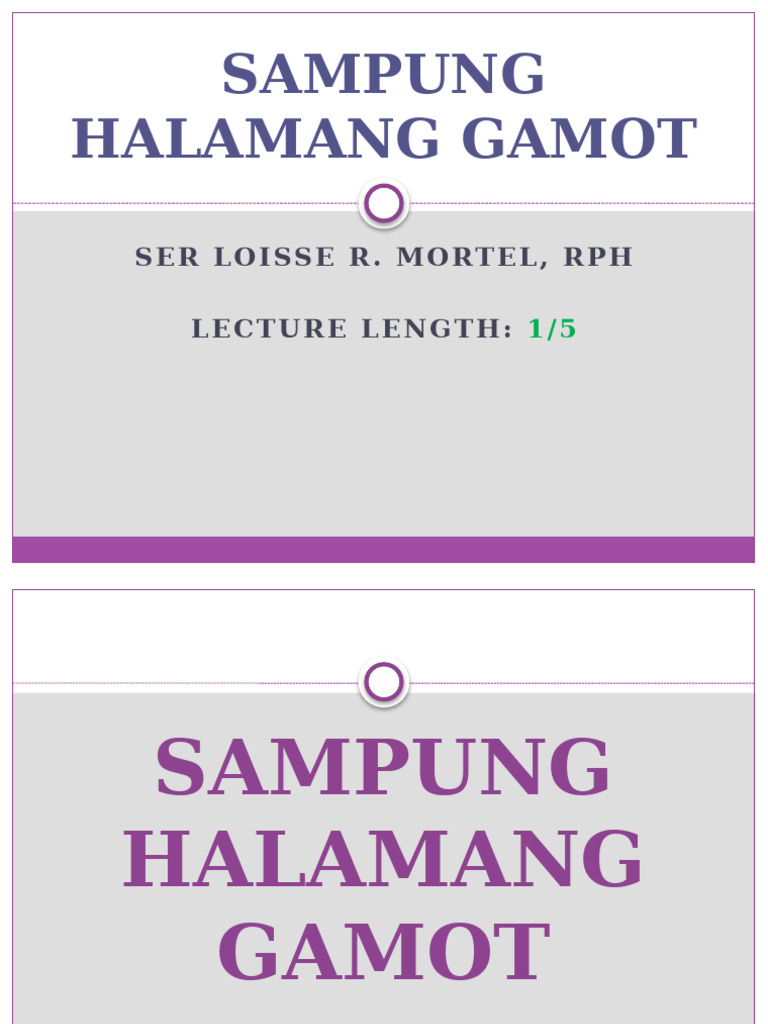 Pharmacognosy Lec 4 - SHG | PDF