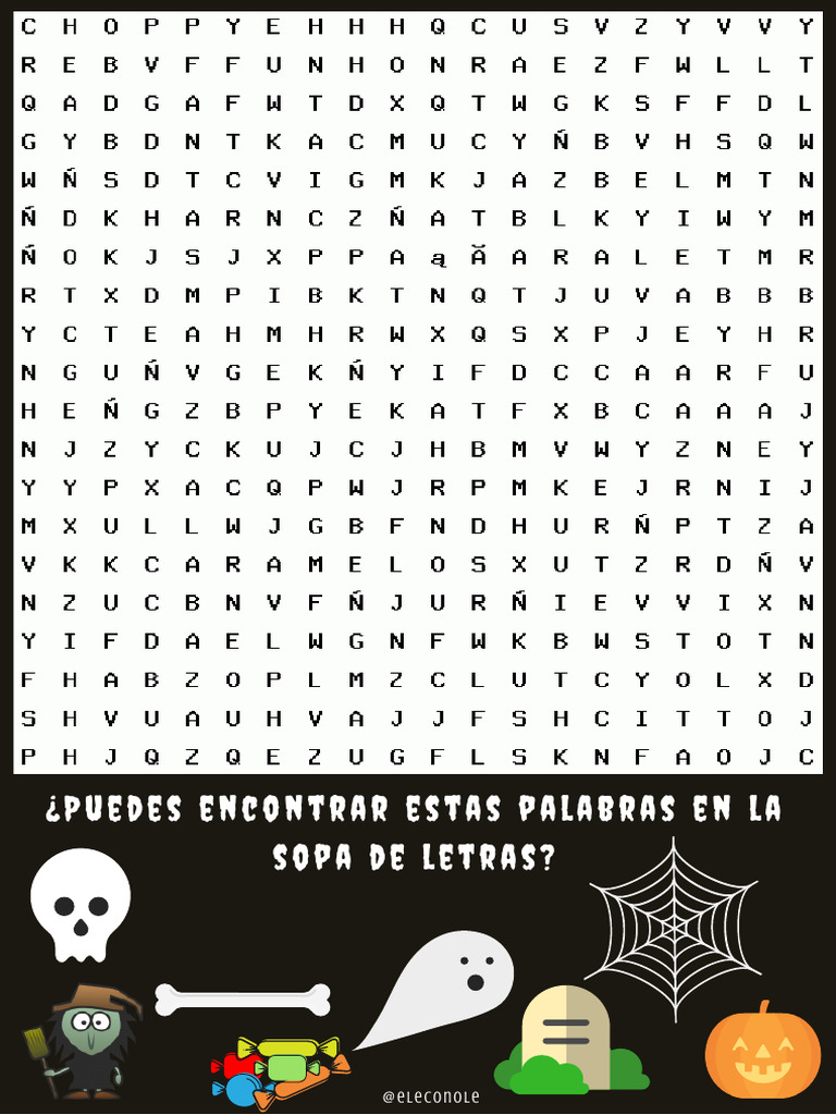 Sopa de Letras Halloween | PDF