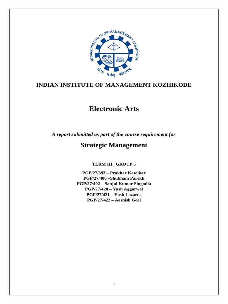 SM Final Report Group 5 | PDF