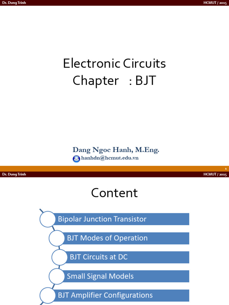 Chapter 2A BJT | PDF