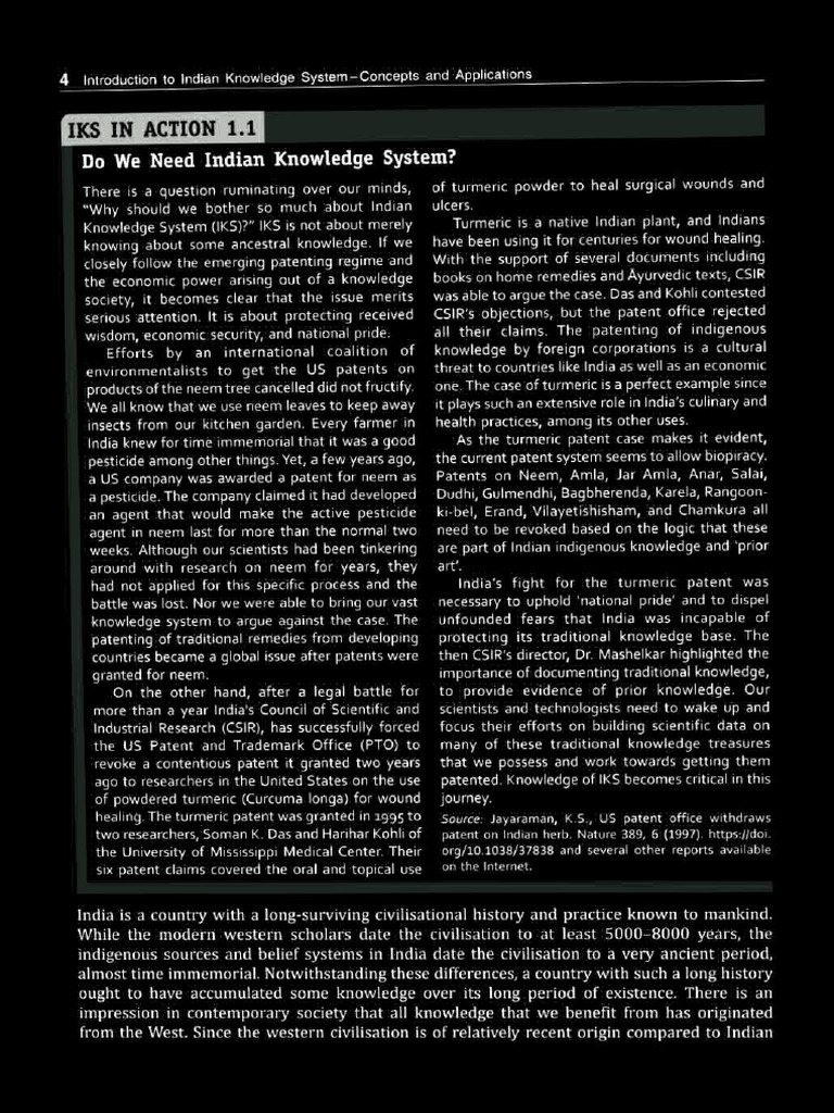 Indian Knowledge System Lec 1 | PDF