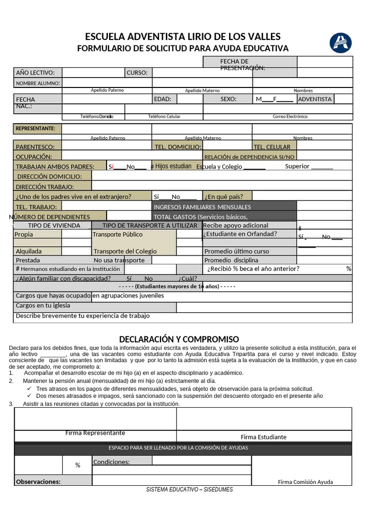 Solicitud Beca | PDF