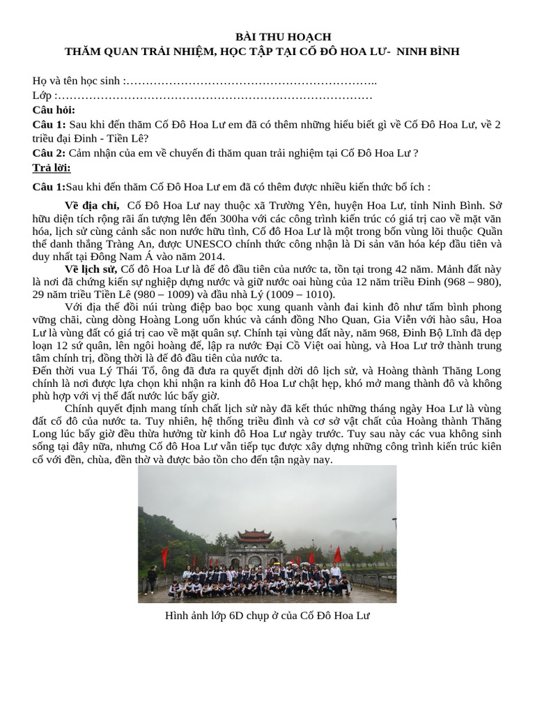 Bài Thu Ho CH | PDF