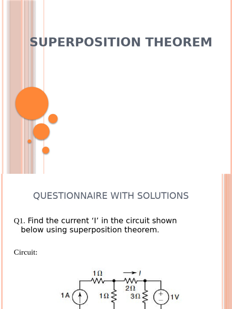 Superposition Theorem | PDF