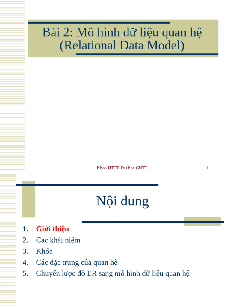 Buoi2 MoHinhQuanHe | PDF
