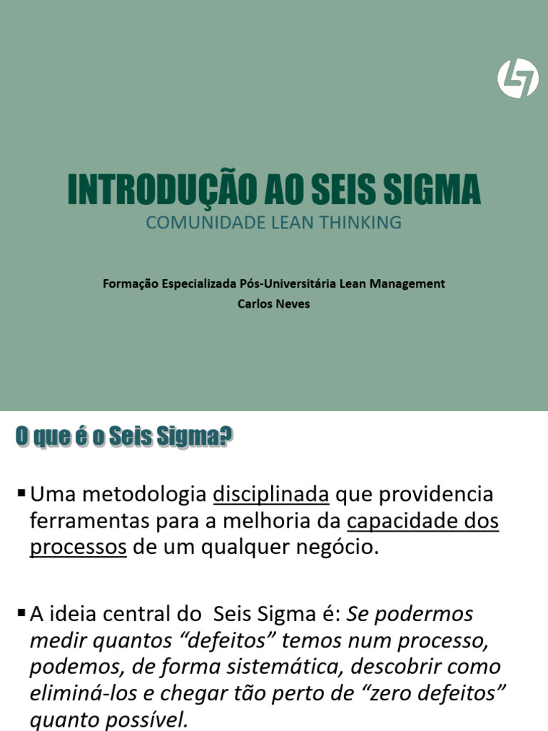 1 Introducao Ao Seis Sigma | PDF