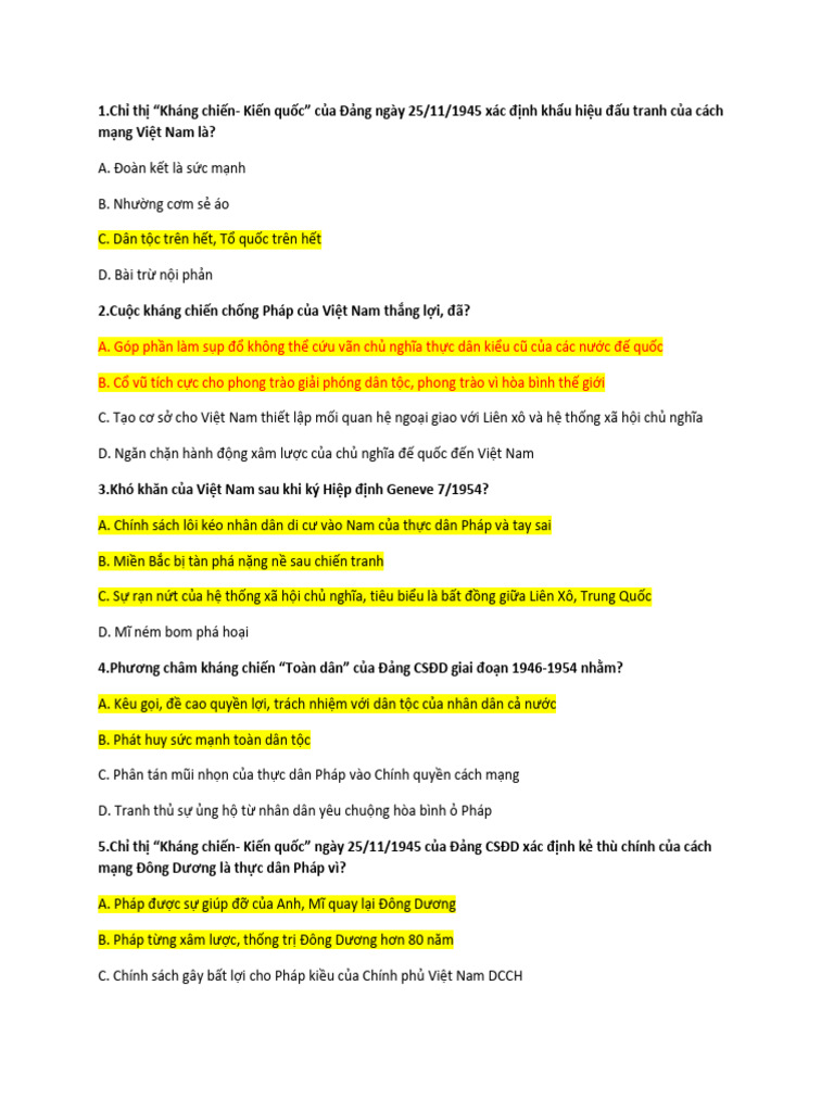 1.Ch TH N-Ki Nqu NH KH Uhi U Tranh C A Cách M NG Vi T Nam Là? | PDF