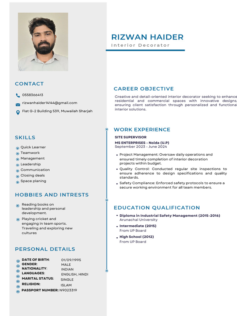 Rizwan Haider Resume 3 PDF | PDF