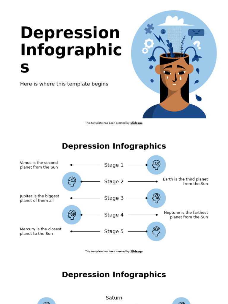 Depression Infographics by Slidesgo | PDF