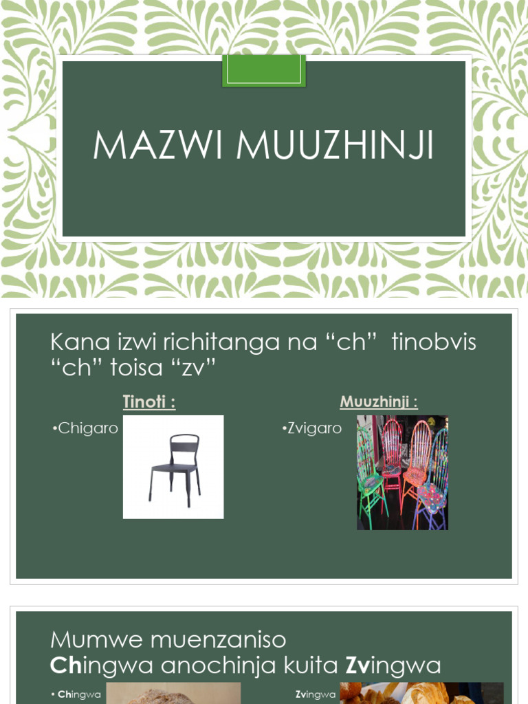 Mazwi Muuzhinji (2) .PPTM | PDF
