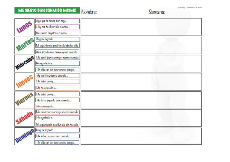 Diario Autoestima | PDF
