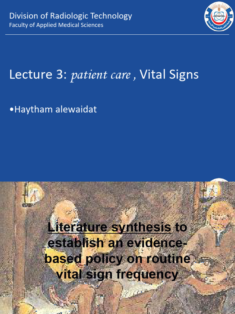 Lecture6, Patient Care - PPT V | PDF