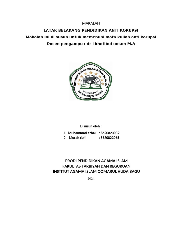 Makalah 1-1 | PDF