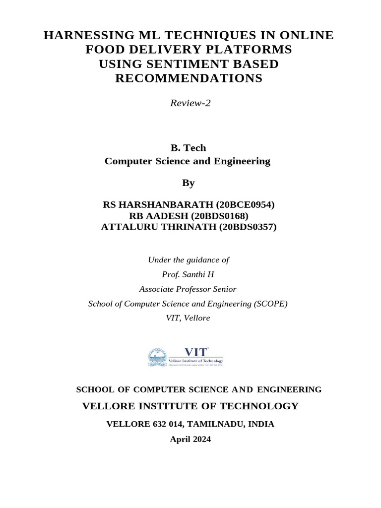 Capstone-Project Templae Review-2 | PDF