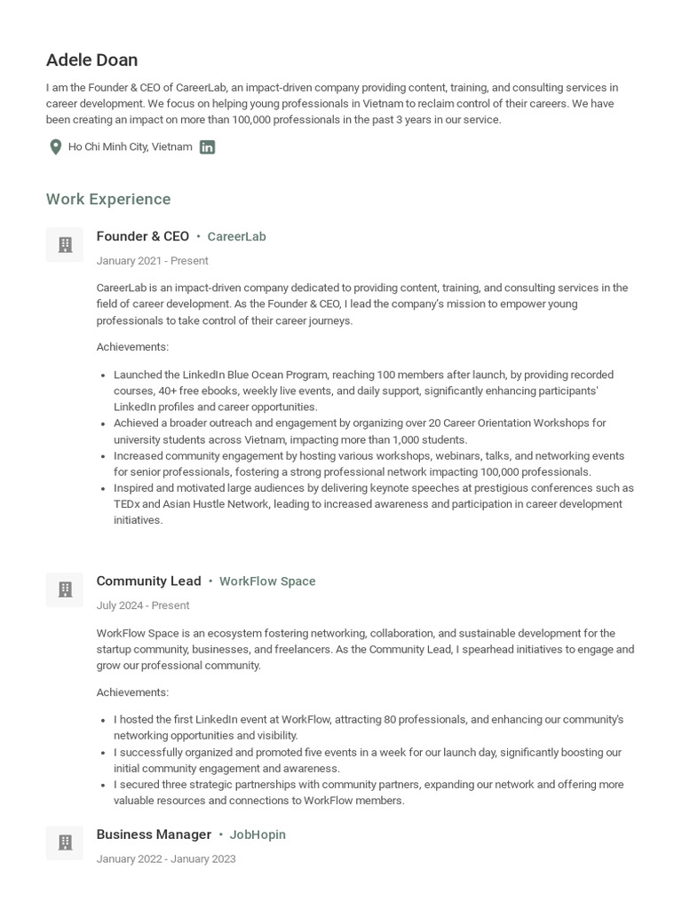 Resume Adele Doan Updated 2024 1722505360 | PDF