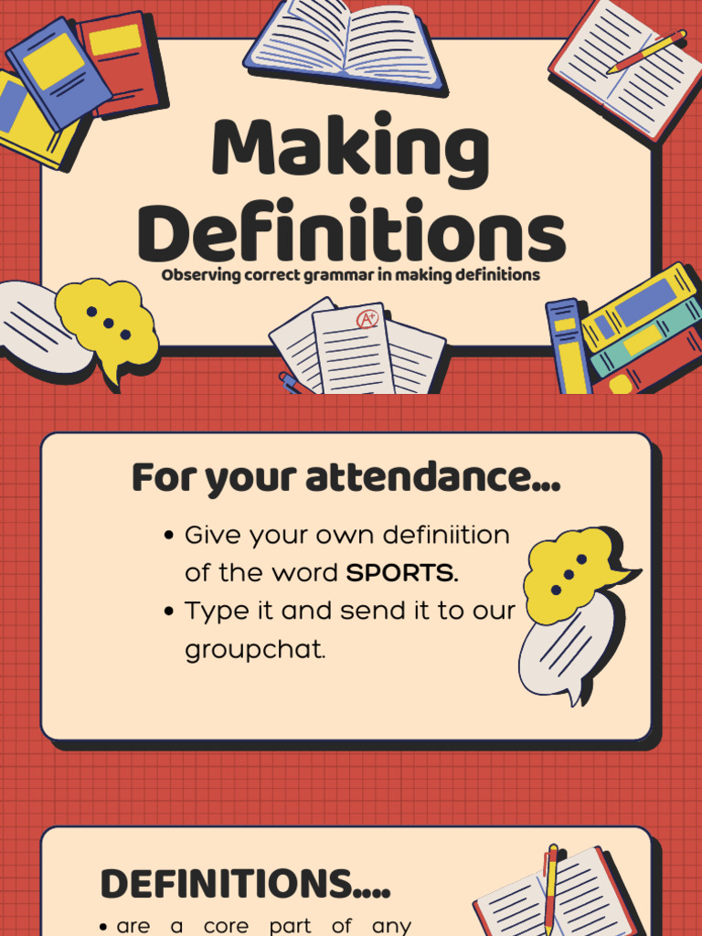Making Definitions SPS | PDF | Word | Noun