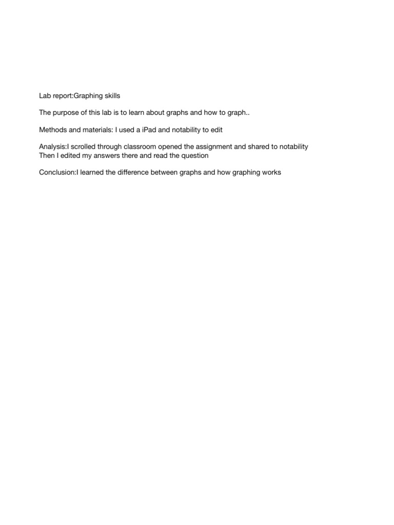 Graphing Lab | PDF