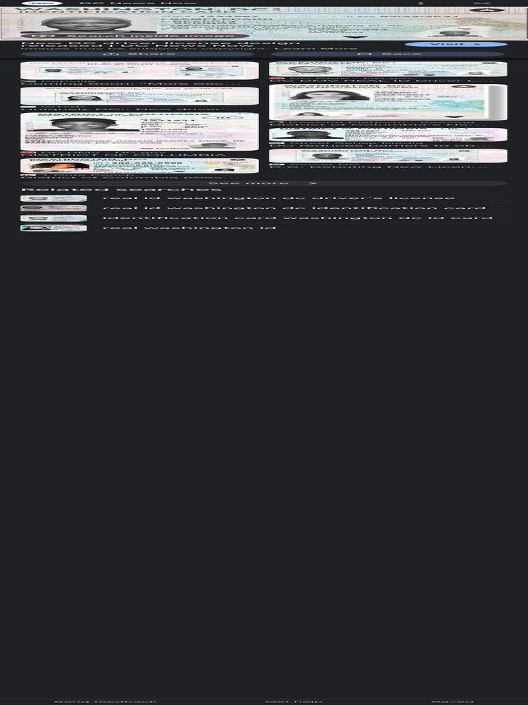 Washington DC Id Card. - Google Search | PDF