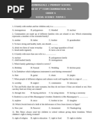 Grade 7 PE VPA Paper 1 Midyear 2024 | PDF