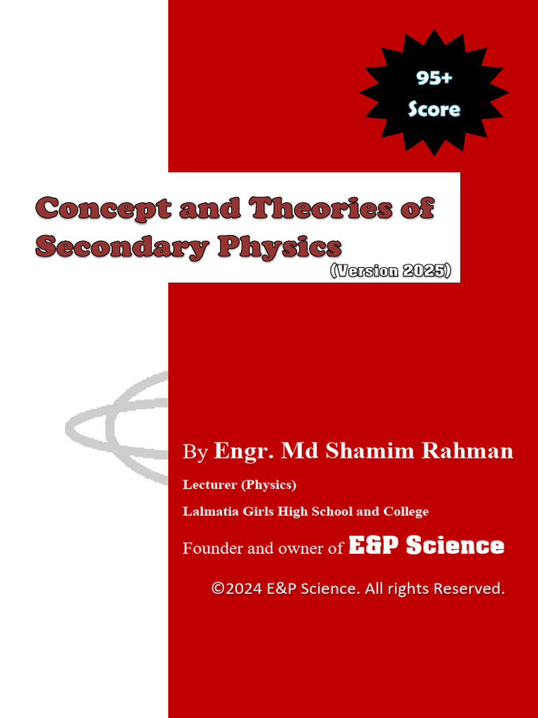 Concept and Theories of Secondary Physics Version 2025 For College ...