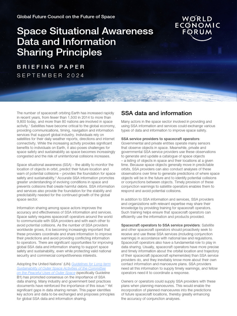 World Space Situation Awareness | PDF