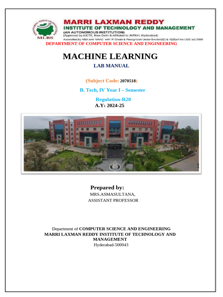 ML Lab 1-3 | PDF