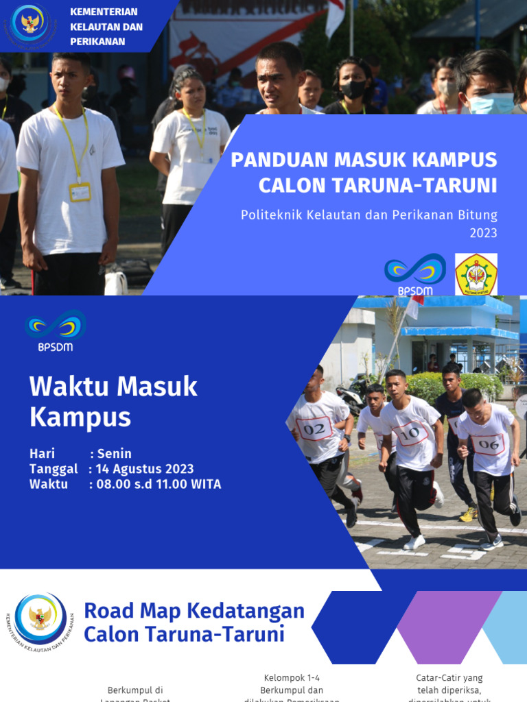 Panduan Masuk Kampus Calon Taruna-Taruni Angkatan XXVI Tahun 2023 | PDF