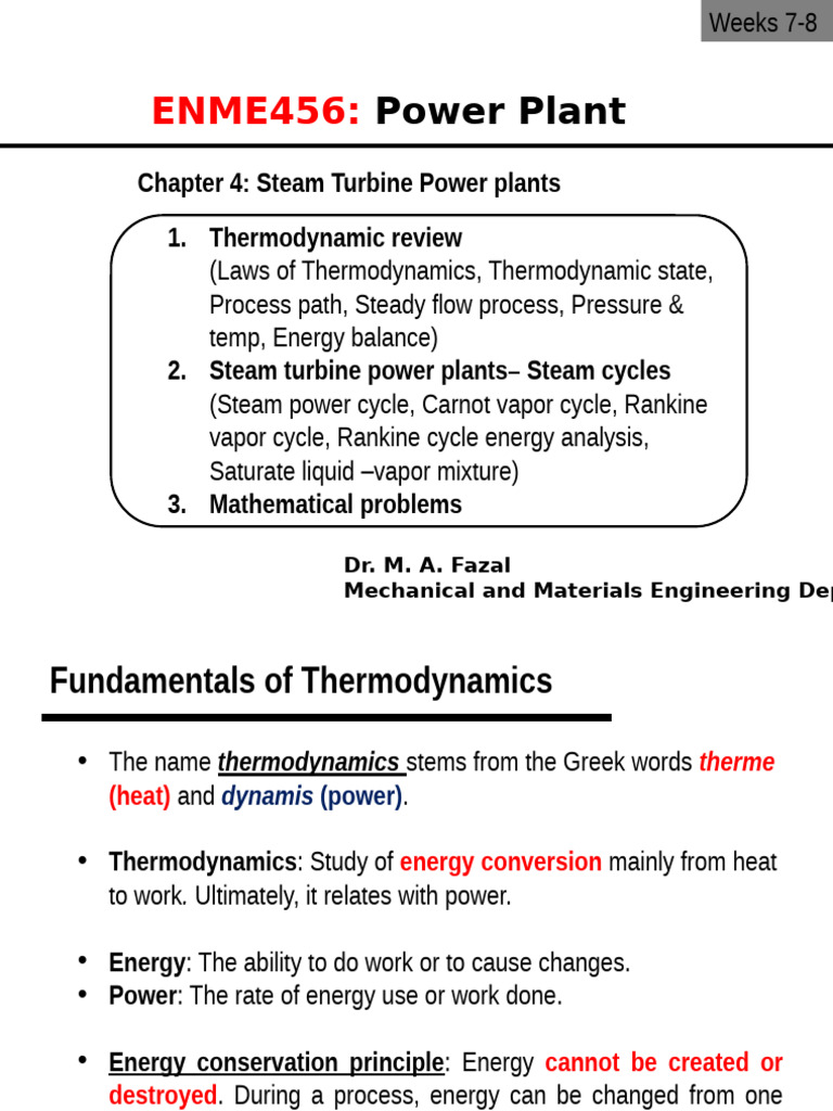 CH4a - Steam Turbine Power Plants | PDF