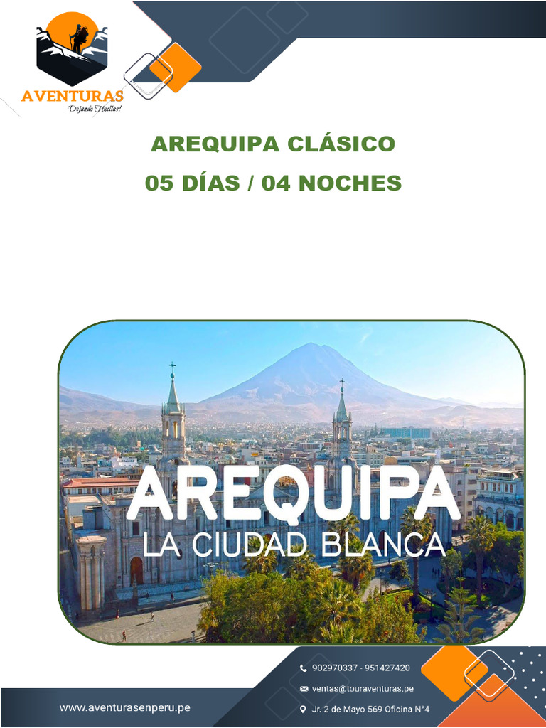 5d-4n - Arequipa Tradicional - 23 - Hab - Indivudual | PDF