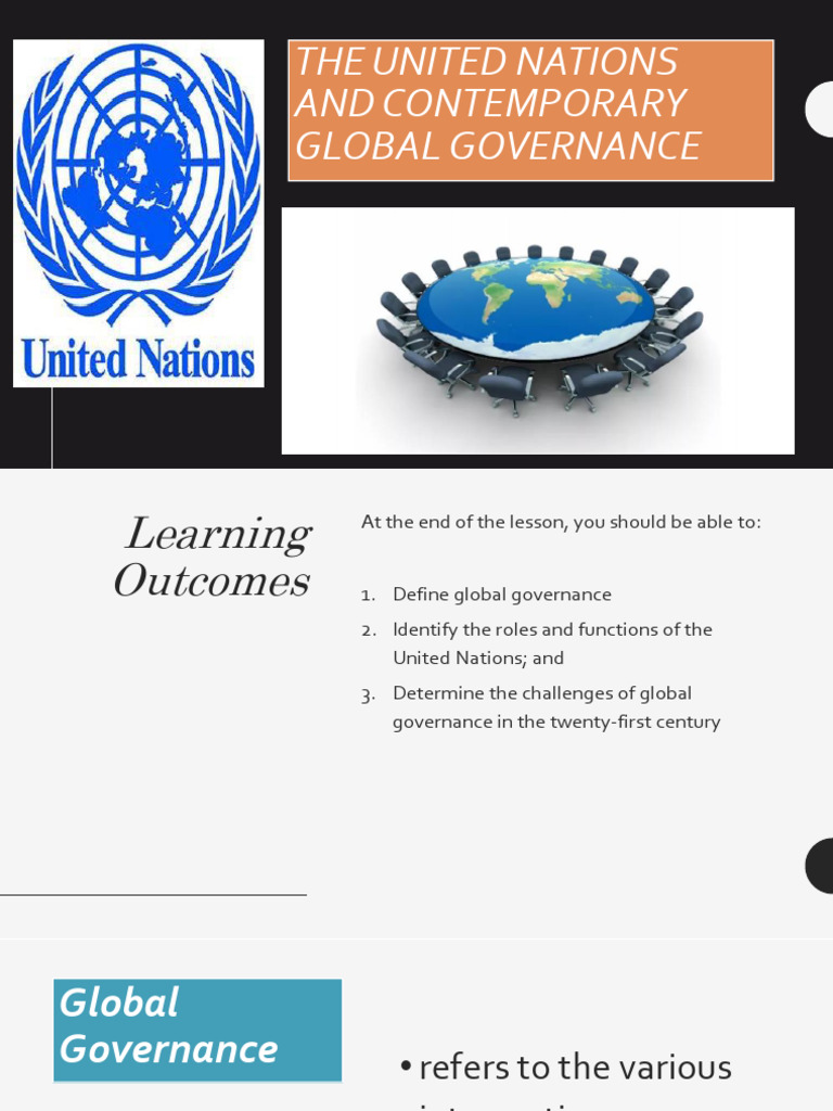 The United Nations and Contemporary Global Governance | PDF