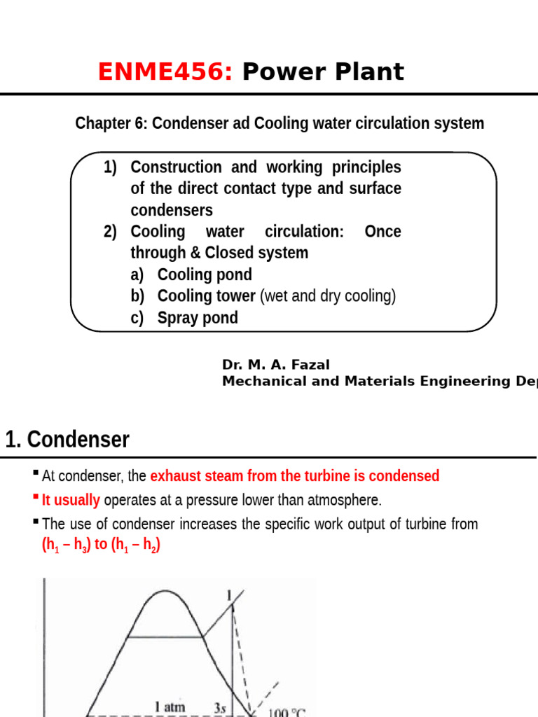 CH6 - Condenser and Cooling Water Circulation System | PDF