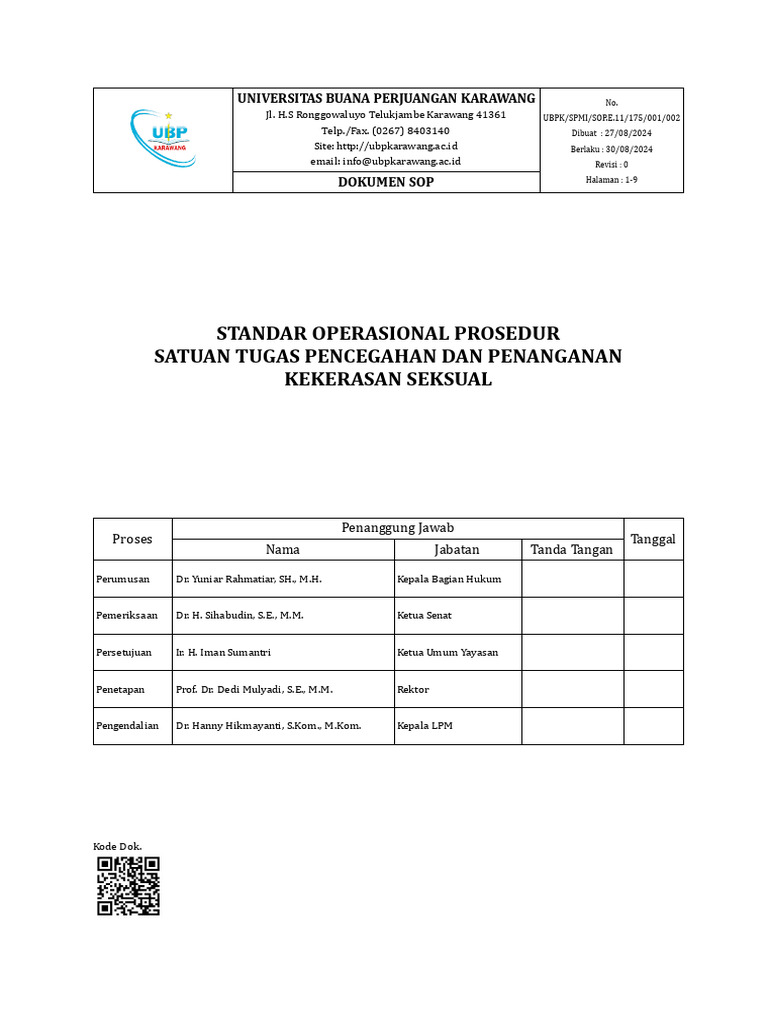 Cover Satuan Tugas Pencegahan Dan Penanganan Kekerasan Seksual | PDF