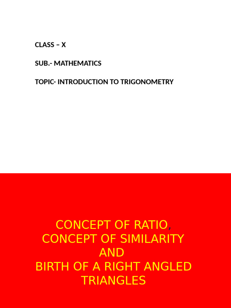 Ppt-Intro of Trigonometry | PDF