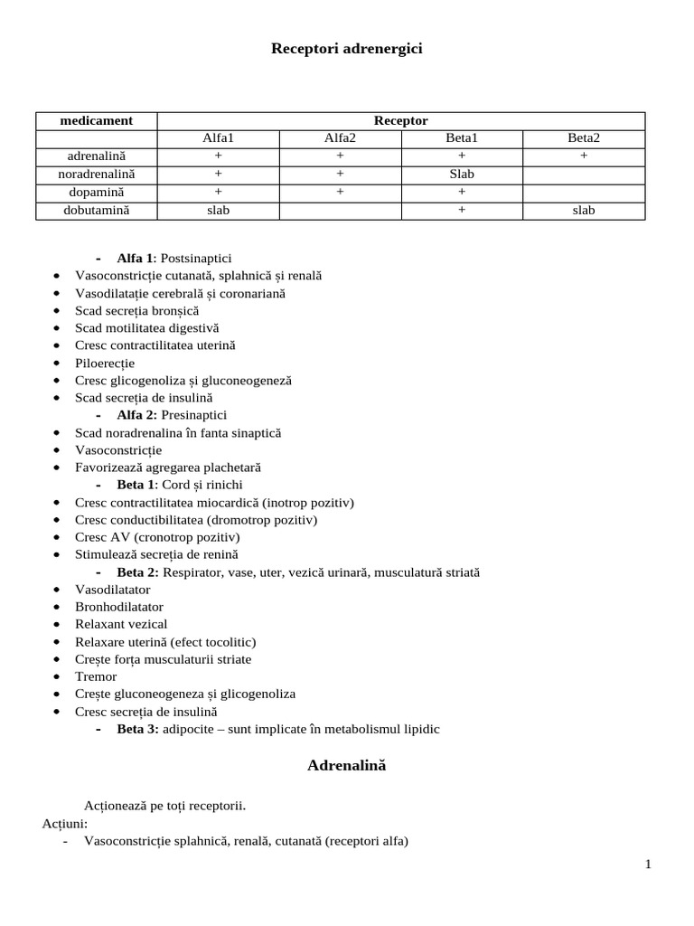 Receptori Adrenergici | PDF