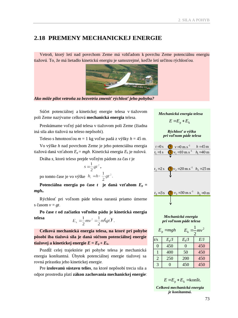 Mechanical Energy Changes | PDF
