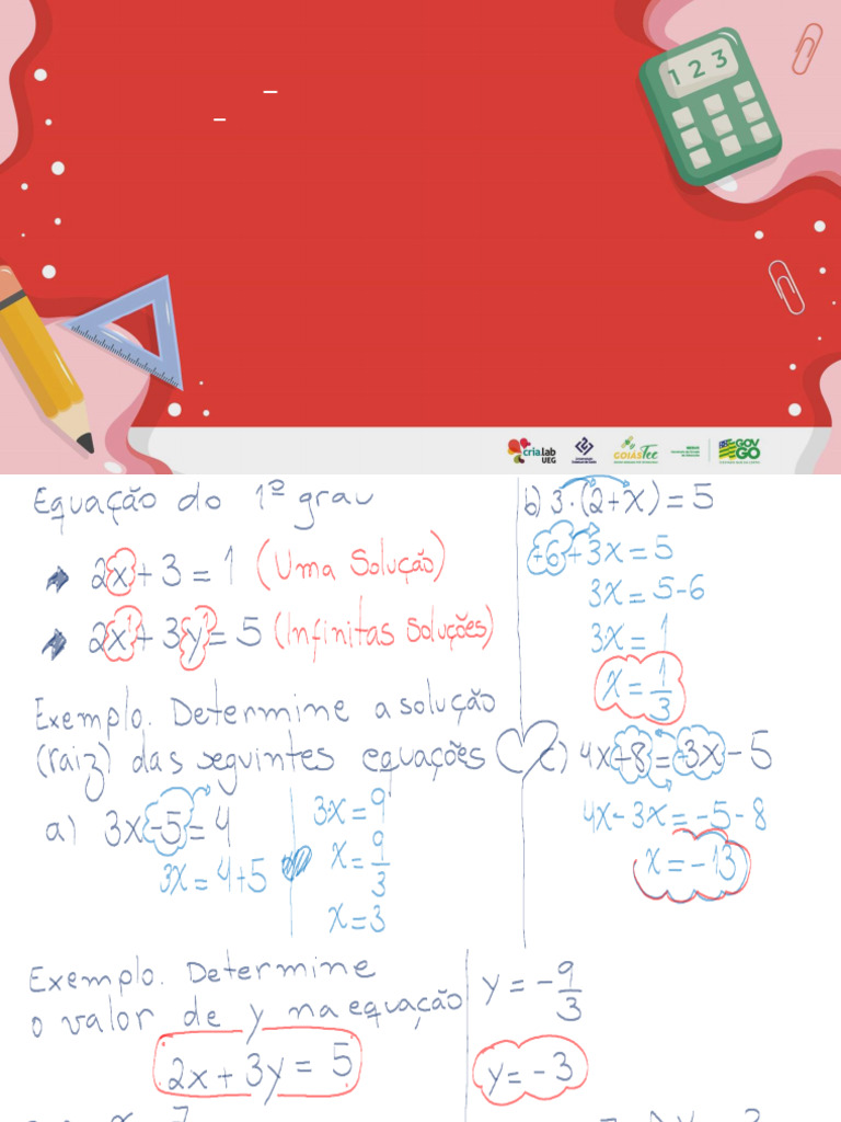 094 - MAT - 3 - S-RIE - 10.09.2024 - (Equa - o Do 1 - Grau) | PDF