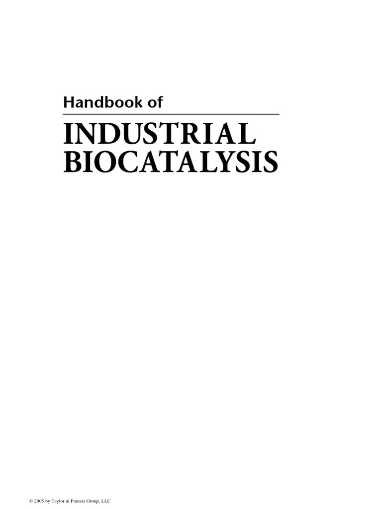 Handbook of Industrial Biocatalysis (Ching T. Hou) | PDF