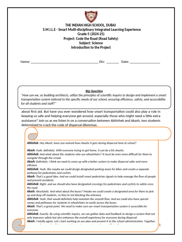 Rapid Prototyping Grade-5 Science Introduction To The Project | PDF